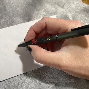 Mini Pentagram Set of 10 Vinyl DECALS, Nail Art, Phone, Keyboard, Pagan ...