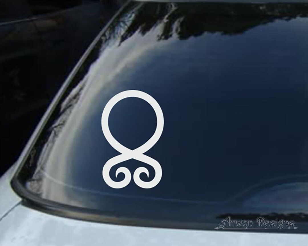 Troll Cross Vinyl CAR DECAL, Norse Symbol, Viking Sticker, Pagan ...