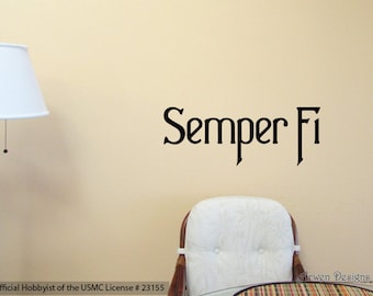Semper Fi 5" Tall Sticker USMC Marines Decal - Etsy