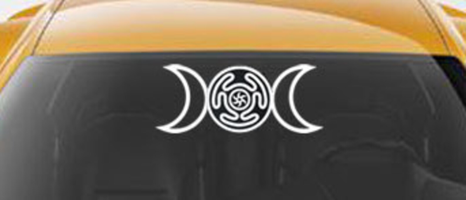 Triple Goddess Hecate Vinyl CAR DECAL, Pagan Wiccan Art, Triple Moon ...