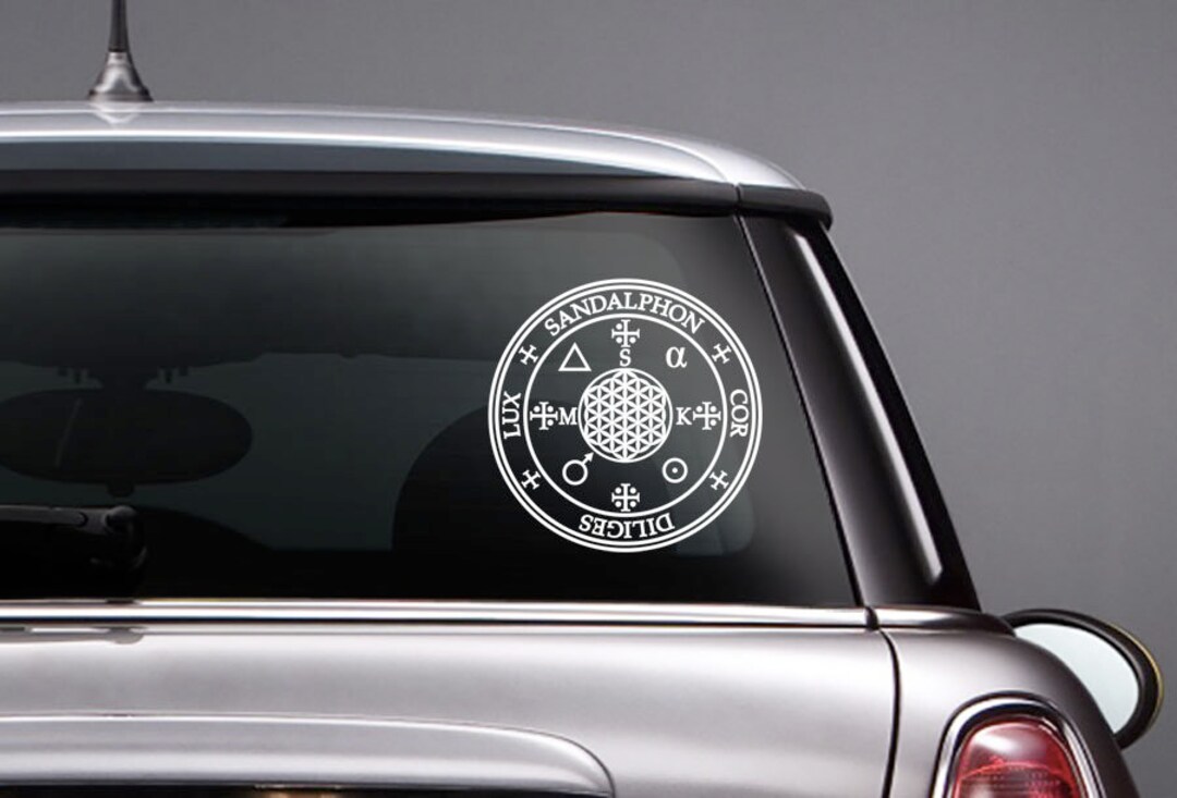 Archangel Sandalphon Sigil Vinyl CAR DECAL, Angel of Music and ...