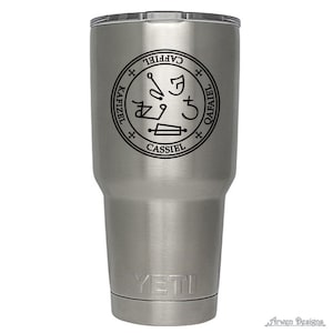 Archangel Cassiel Sigil Vinyl CAR DECAL Angel of Tears, Christian ...