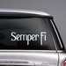 Marines Semper Fi Logo Vinyl Car DECAL, US Marine Corps Always Faithful ...