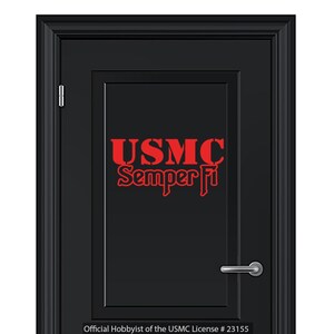 Marines USMC Semper Fi Logo Vinyl Car Decal, US Marine Corps Always ...
