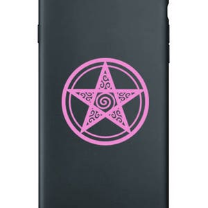 Pentagram Spiral CAR DECAL Wiccan Pagan Pentacle Vinyl Sticker - Etsy