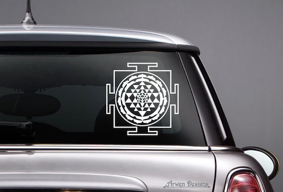 Sri Yantra Hindu Spiritual Vinyl CAR DECAL Indian Sacred - Etsy