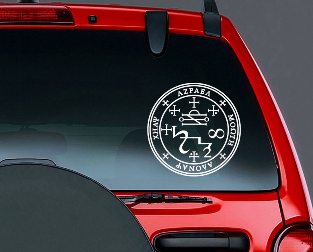 Archangel Azrael Sigil Vinyl CAR DECAL Angel Symbol Occult Sticker - Etsy