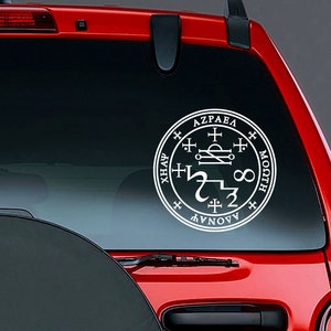 Archangel Azrael Sigil Vinyl CAR DECAL Angel Symbol Occult Sticker - Etsy