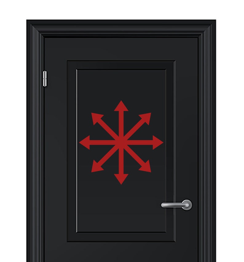 Chaos Symbol Vinyl WALL ART Occult Decal Chaos Star Chaos - Etsy
