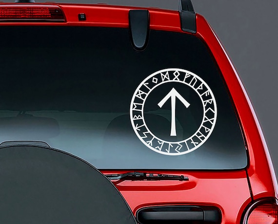 Rune Circle Tyr Tiwaz Rune Viking Norse Mythology Vinyl CAR - Etsy