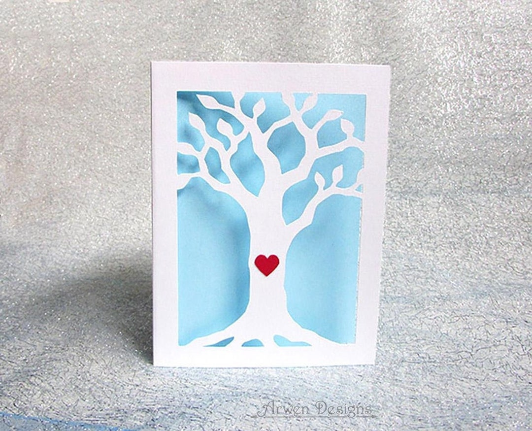 Tree Heart Wedding Card, Forest Wedding, Rustic Wedding, Nature ...