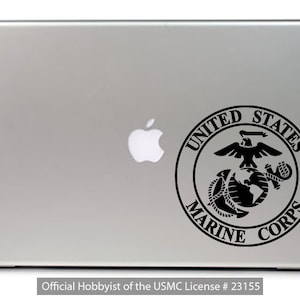 Marines EGA Circle Logo, Vinyl Wall Art, Eagle Globe Anchor, US Marine ...