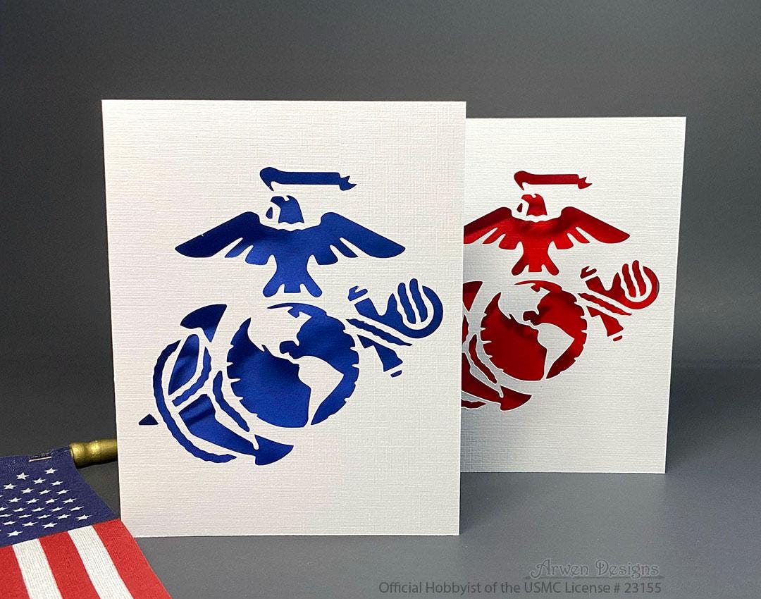 Marines Greeting Card, US Marine Corps Graduation, EGA Logo Invitation ...