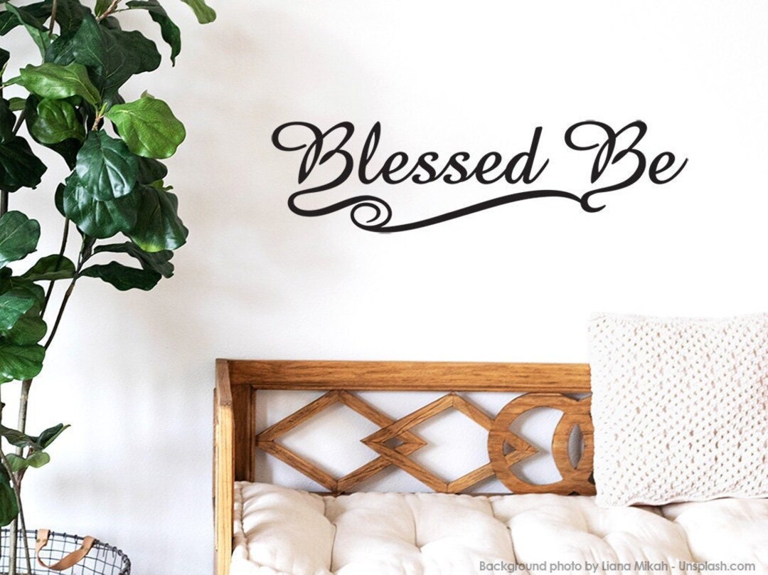 Blessed Be Wall Art Decal, Pagan Wiccan Saying, Witchy Art - Etsy