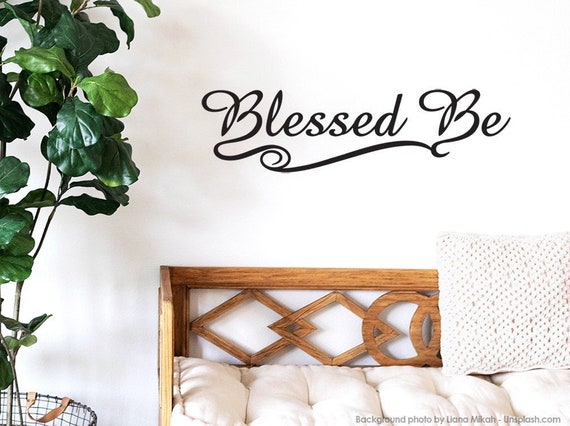 Blessed Be Wall Art Decal Pagan Wiccan Saying Witchy Art - Etsy
