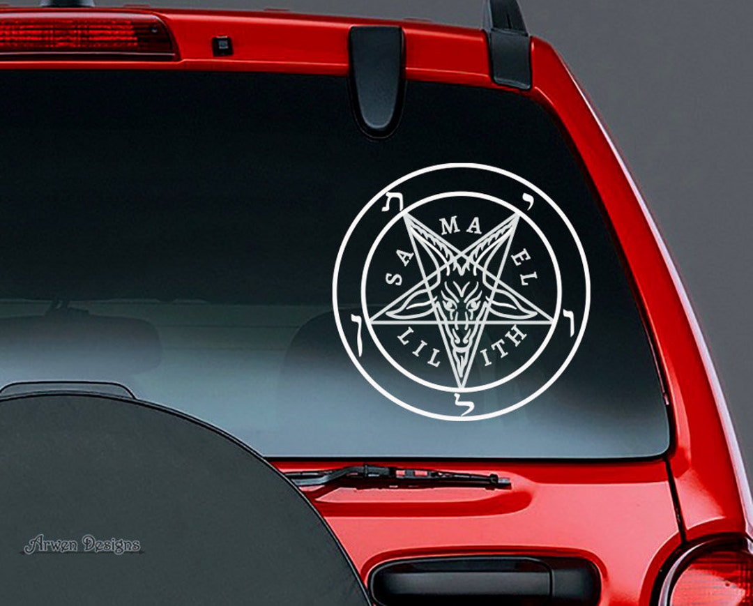 Baphomet Sigil Vinyl CAR DECAL, Occult Sticker, Satanic Seal, Witch ...