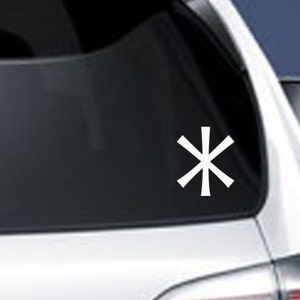 Hagal Rune Vinyl CAR DECAL Pagan Wiccan New Age Art Protection Symbol ...