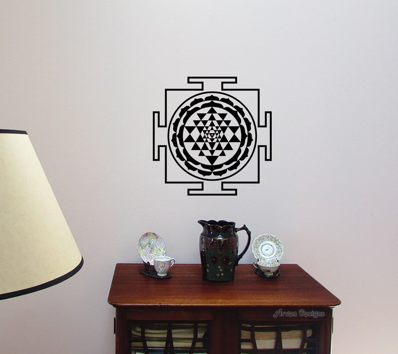 Sri Yantra Hindu Spiritual Vinyl CAR DECAL Indian Sacred - Etsy