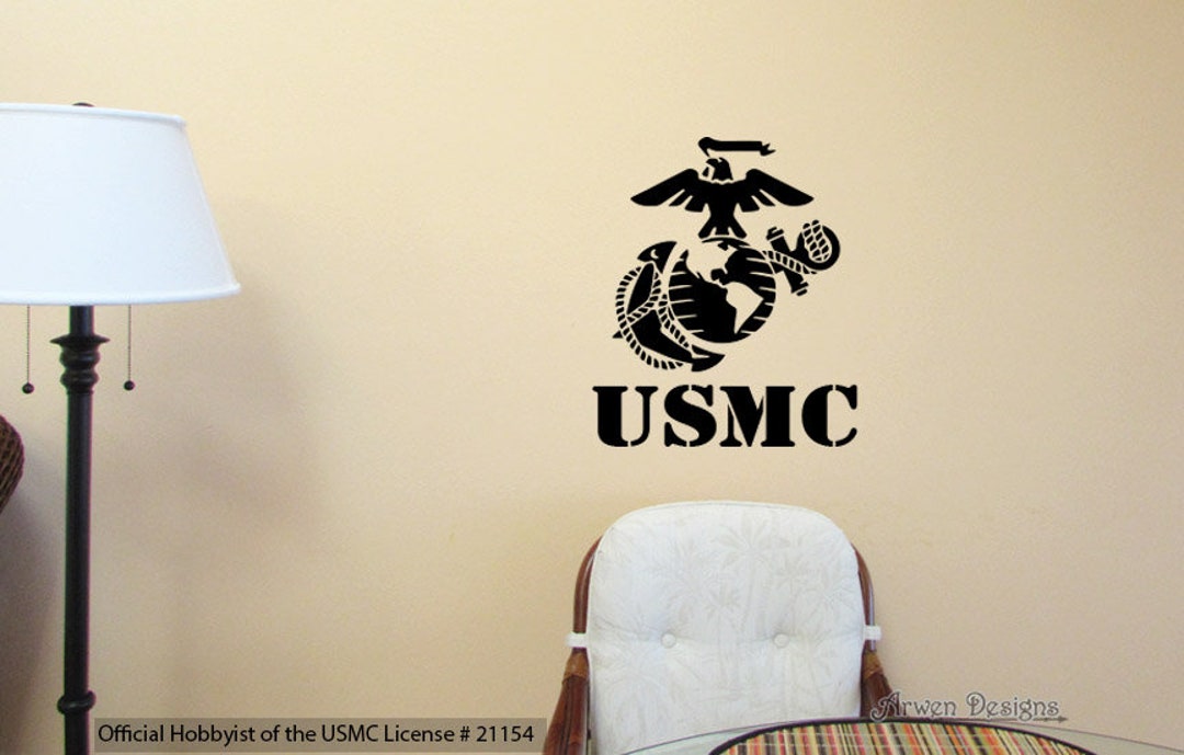 USMC Marines EGA Logo Vinyl Wall Art Eagle Globe Anchor - Etsy