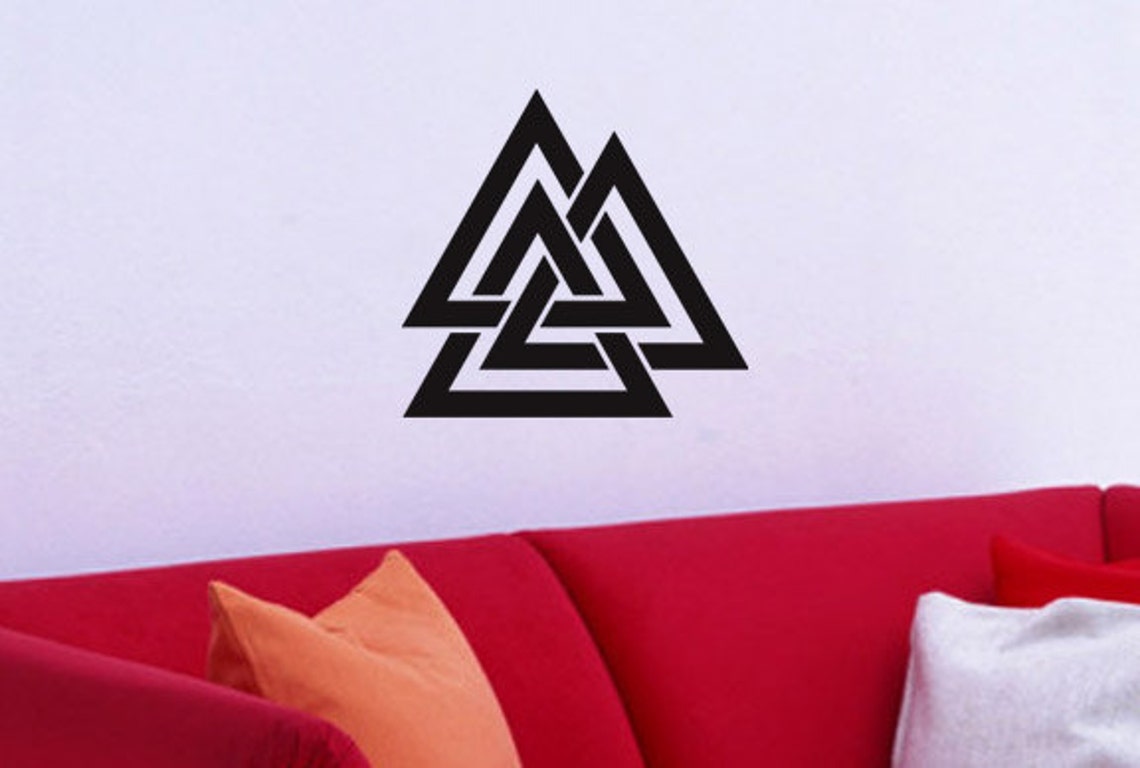 Valknut Vinyl WALL ART Decal Odin Viking Pagan Norse Asatru - Etsy