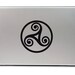 Triple Spiral WALL ART Triskelion Celtic Symbol - Pagan Wiccan Decal - Etsy