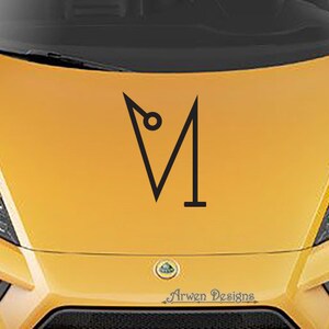 Archangel Sigil Raziel Rose Wheel Vinyl CAR DECAL Angel Symbol Mystic ...