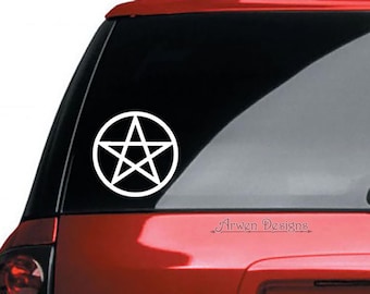 Pentacle Decal Pentagram Witch Wiccan Pagan Vinyl Window Sticker - Etsy