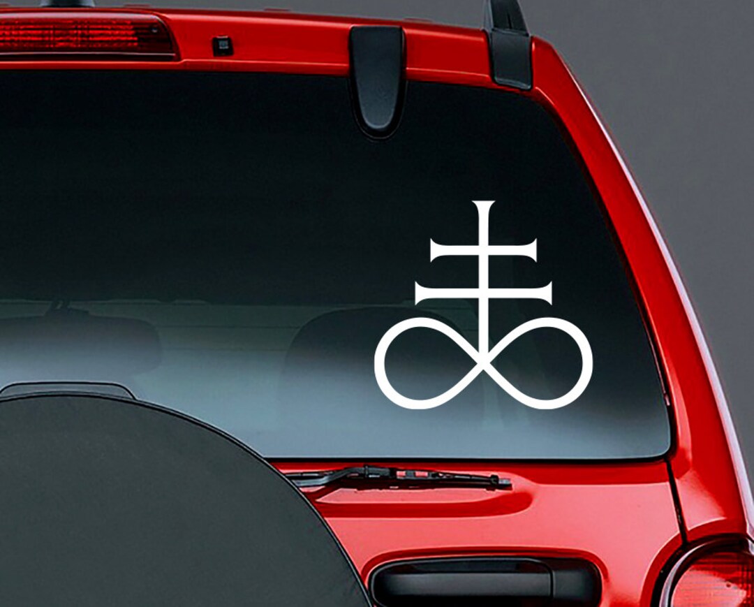 Leviathan Cross Vinyl CAR DECAL Occult Seal of Satan, Luciferianism ...