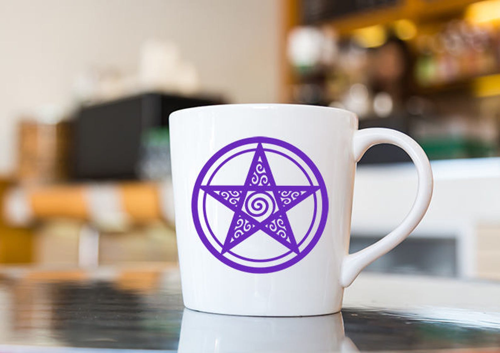 Pentagram Spiral CAR DECAL Wiccan Pagan Pentacle Vinyl Sticker - Etsy