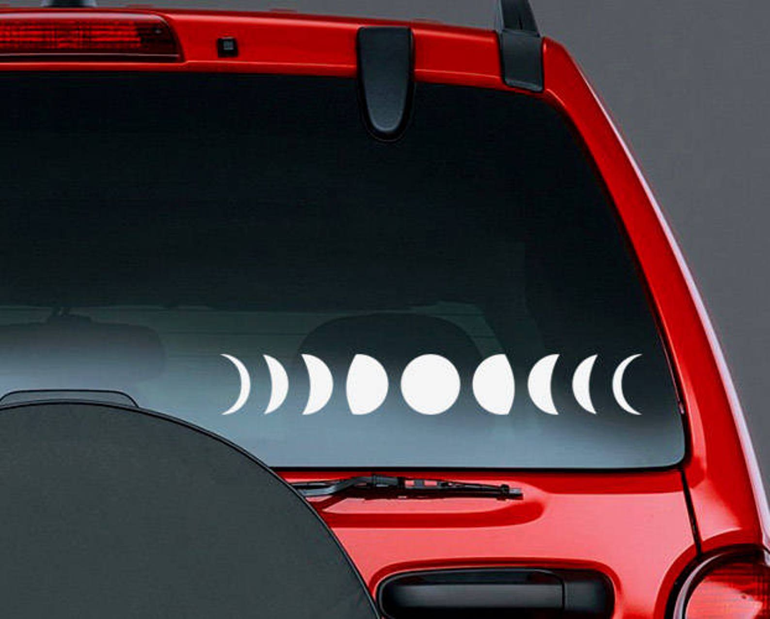 Moon Phases Vinyl CAR DECAL Astronomy Astrology Wiccan Gothic - Etsy