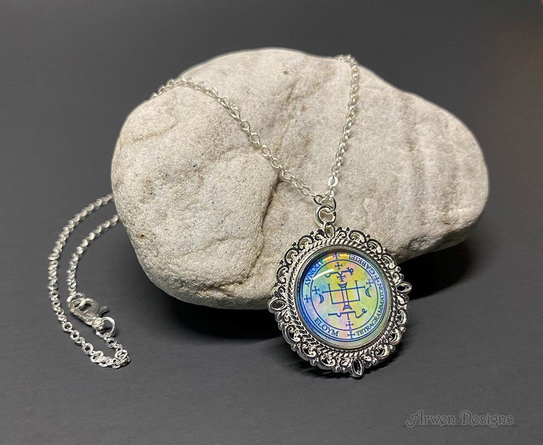 Archangel Gabriel Necklace, Angel Jewelry, Magical Pendant, Protective ...