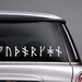 Runes Vinyl CAR DECAL, Set of 16 Runes Younger Futhark, Viking Sticker ...