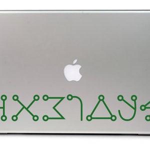 Angelic Script Vinyl CAR DECAL, Set of 22 Celestial Alphabet - Angel ...