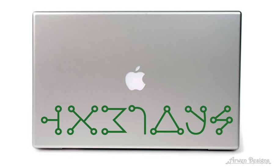 Angelic Script Vinyl CAR DECAL Set of 22 Celestial Alphabet - Etsy