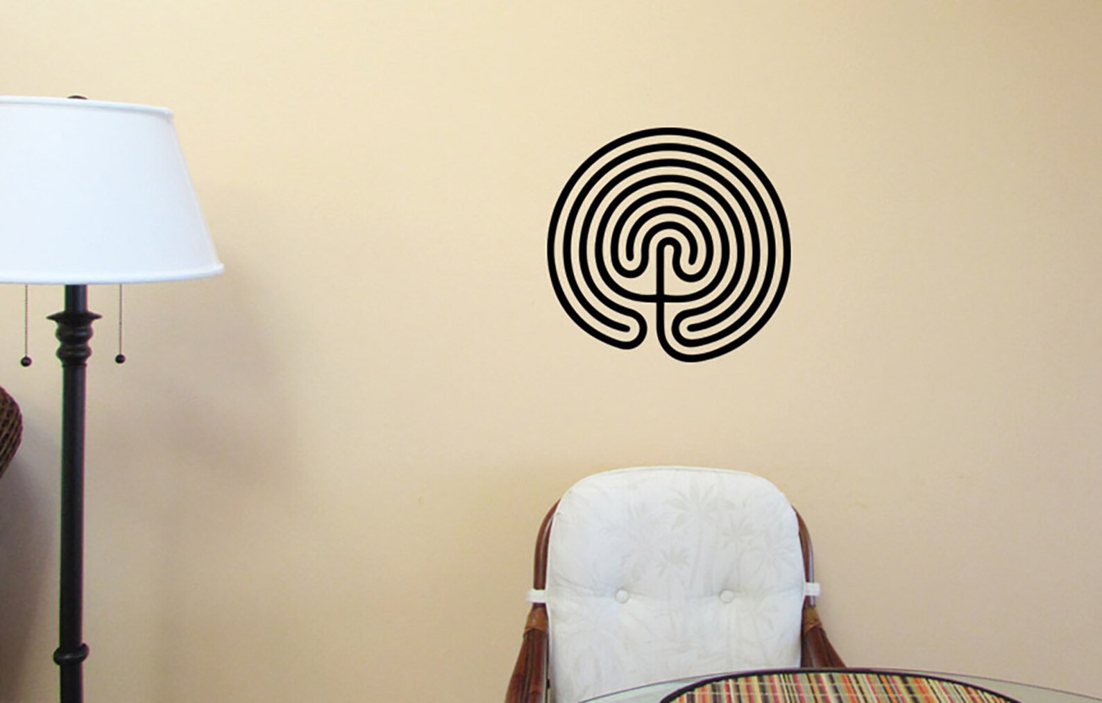 Labyrinth Symbol Vinyl WALL ART: Ancient Sacred Geometry Meditation ...