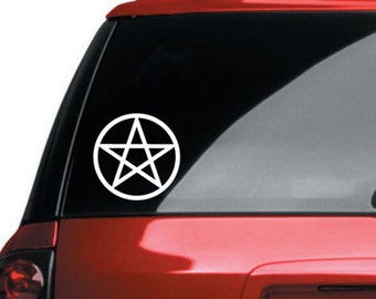 MINI Decals Set of 5 Pentagram Vinyl CAR DECAL Pagan Wiccan | Etsy