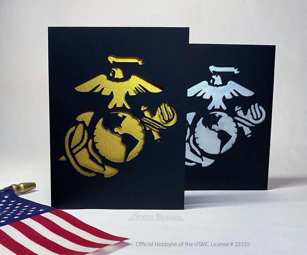 US Marine Corps Graduation, Marines Greeting Card, EGA Logo Invitation ...