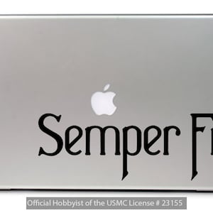 Marines Semper Fi Logo Vinyl Car DECAL, US Marine Corps Always Faithful ...
