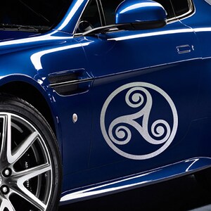 Triple Spiral Celtic CAR DECAL Triskelion Pagan Wiccan New Age Sticker ...