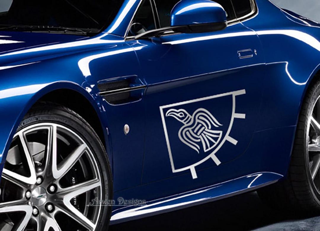 Raven Banner Viking Vinyl CAR DECAL, Norse Mythology, Pagan Sticker ...