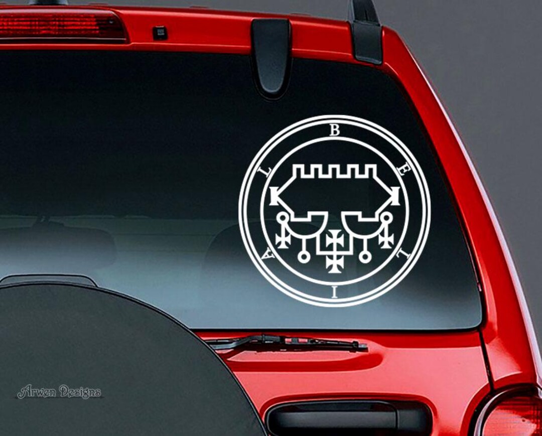 Belial Sigil CAR DECAL, Goetia Demon Symbol, Occult Sticker, Key of ...