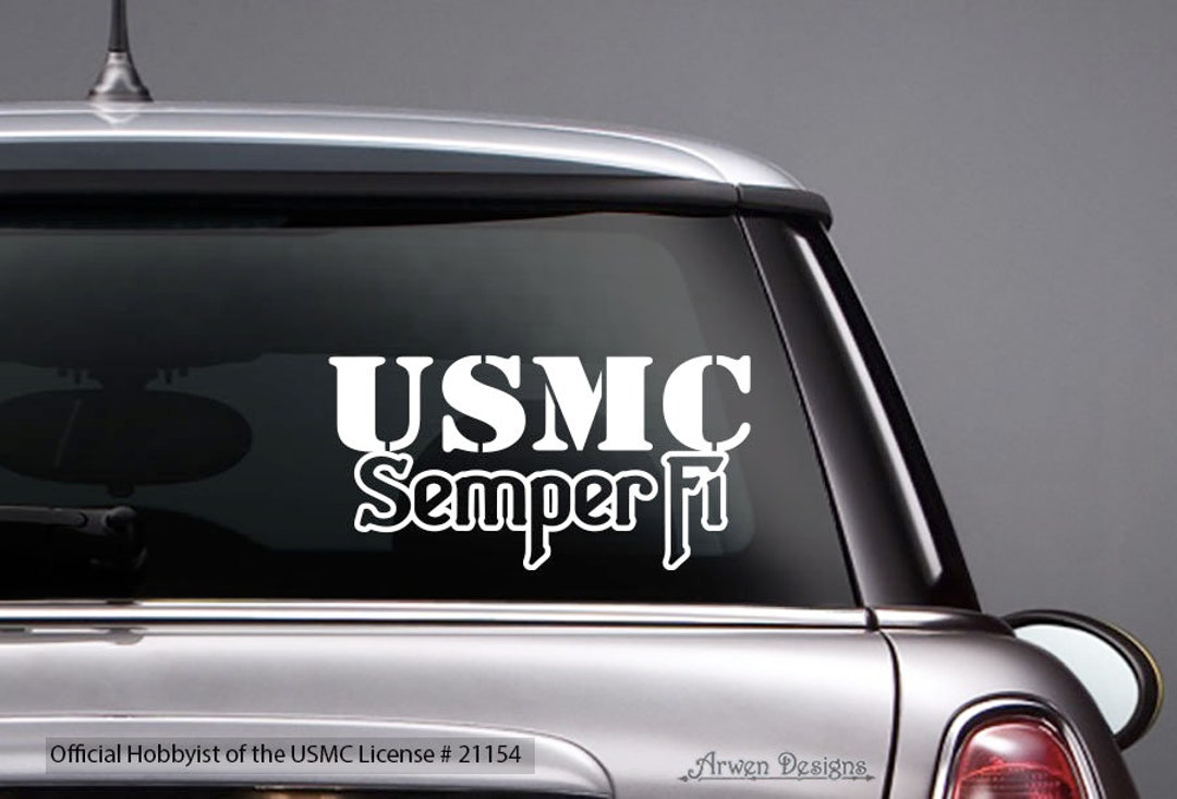 Marines USMC Semper Fi Logo Vinyl Car Decal US Marine Corps - Etsy