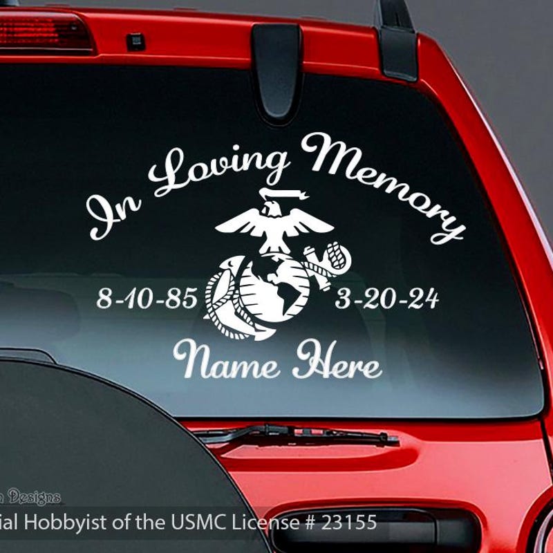 Car Decal Military Memory - Etsy