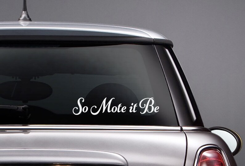So Mote It Be CAR DECAL Wiccan Sticker Witch Decor Pagan - Etsy