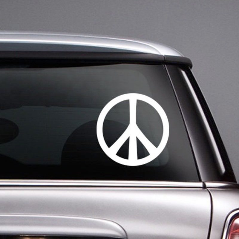 Peace Sign Decal - Etsy