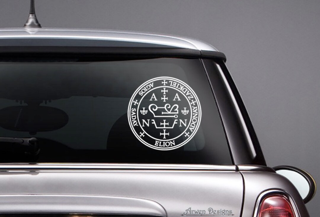 Archangel Zadkiel Sigil Vinyl CAR DECAL, Angel Talisman, Angel of Mercy ...