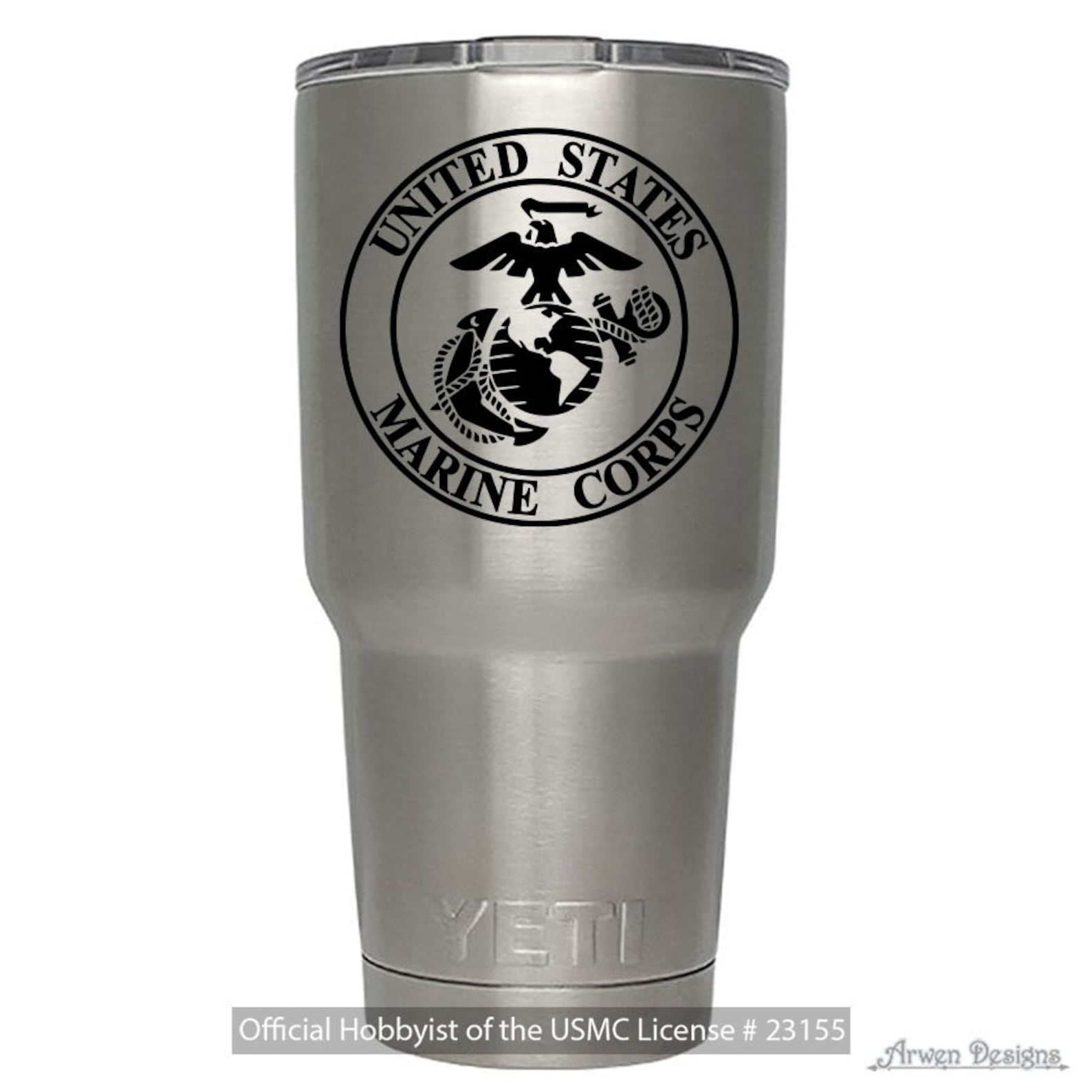 Marines EGA Circle Logo Vinyl Car Decal, Eagle Globe Anchor, US Marine ...
