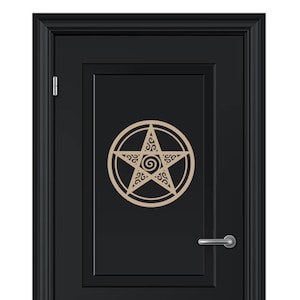 Pentagram Spiral CAR DECAL Wiccan Pagan Pentacle Vinyl Sticker - Etsy