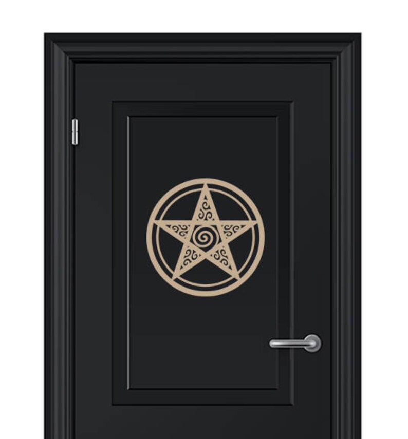 Pentagram Spiral CAR DECAL Wiccan Pagan Pentacle Vinyl Sticker - Etsy