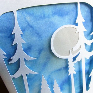 Forest Card, Nature Greeting Card, Winter Scene, Christmas Card ...